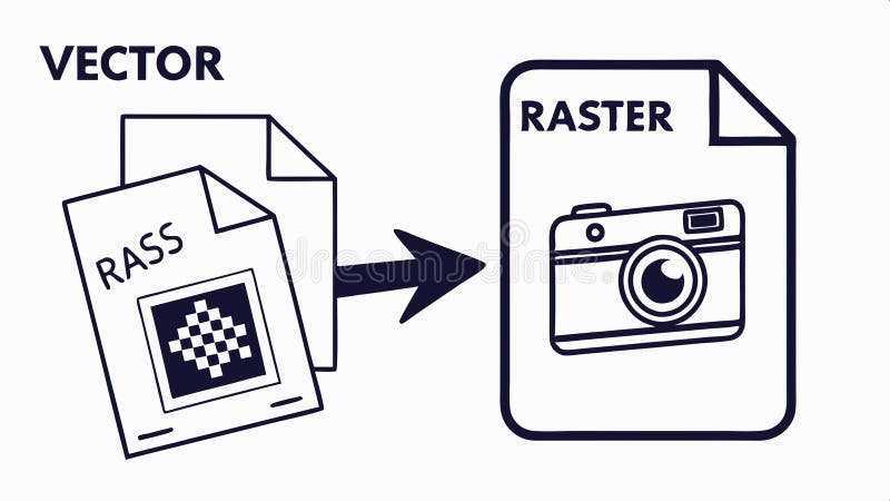 GIF PPT File Conversion Square Flat Multi Colored Icons Stock Vector ...