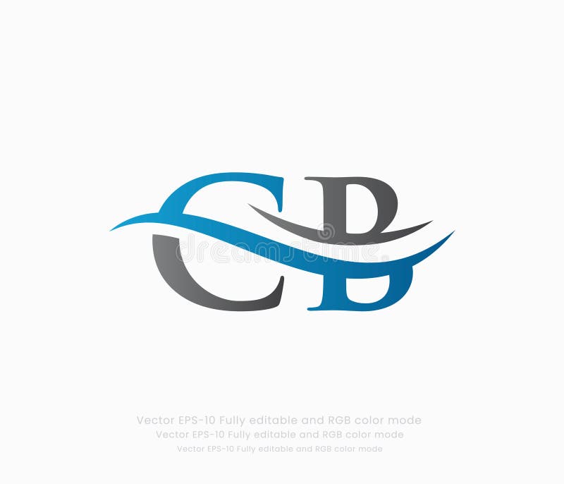 Letter C B linked logo stock vector. Illustration of download - 270420916