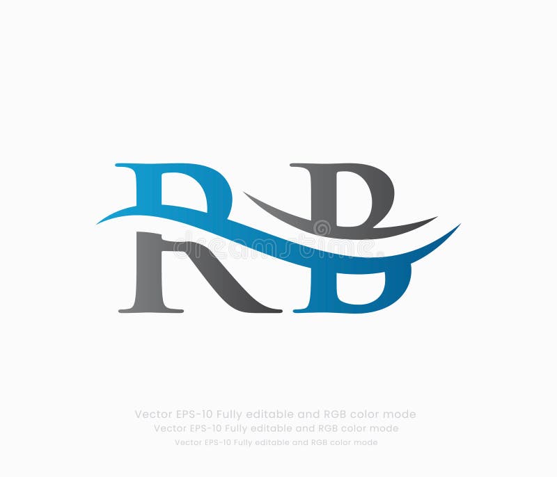 Letter R B linked logo stock vector. Illustration of computer - 270420756