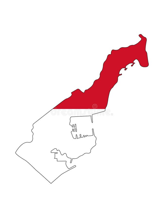 Monaco Map - the Principality of Monaco Stock Illustration ...