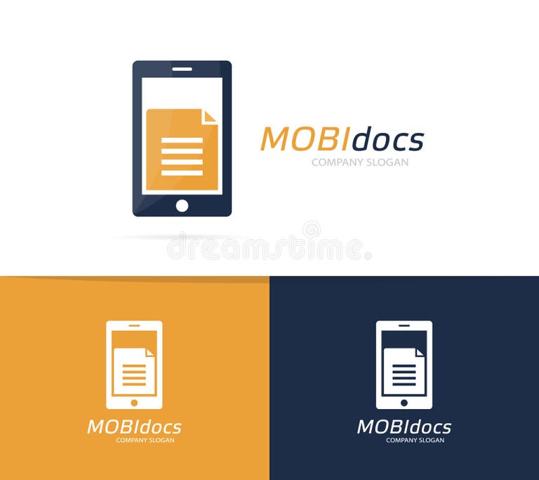 Mobile Phone Document Icon Logo Stock Illustrations – 8,212 Mobile ...