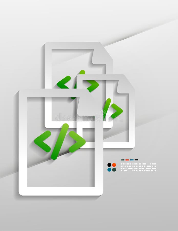 Vector File Program Paper Design Stock Vector - Illustration of html ...