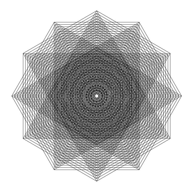 Vector File of Star Geometric Shapes on White Stock Vector ...