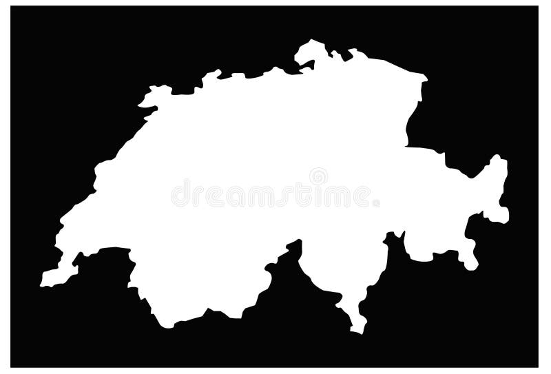 Switzerland, Swiss Confederation Map - Sovereign State in Europe Stock ...