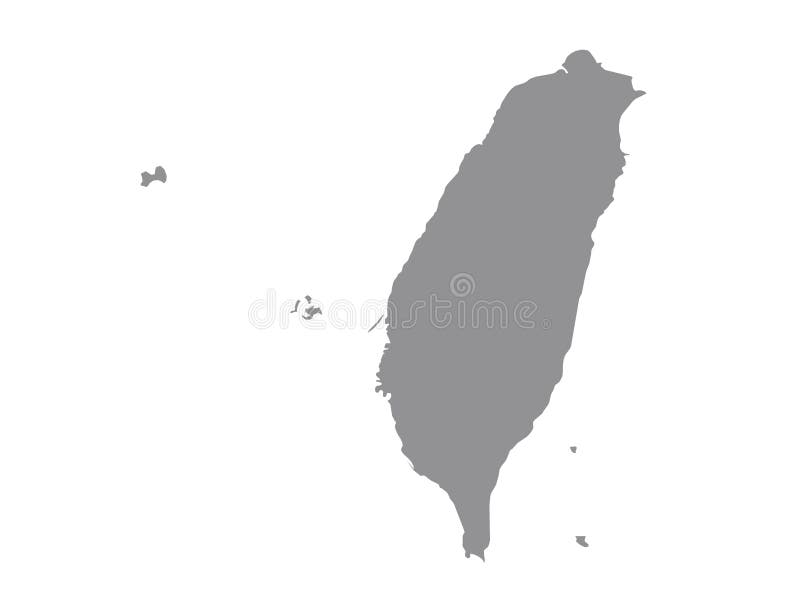 Taiwan Map - Republic of China ROC, is a State in East Asia Stock ...