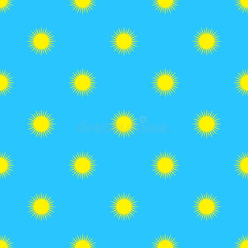 Vector Files Repeatable Seamless Pattern of Sun Shape Stock Vector ...
