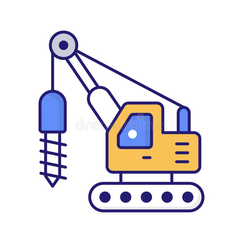 Hydro Drilling Vector Fill Outline Icon Style Illustration. EPS 10 File ... Hydro Drilling Vector Fill Outline Icon Style Illustration. EPS 10 File ...