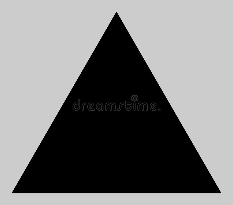 Vector Filled Triangle Icon Illustration Stock Vector - Illustration of ...
