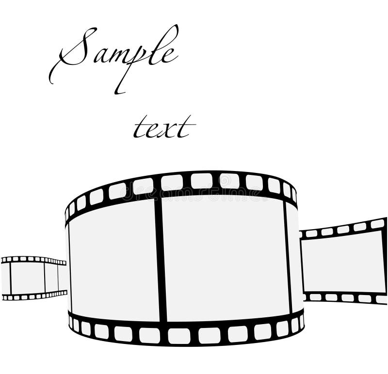 Vector film strip stock vector. Illustration of border - 11613429