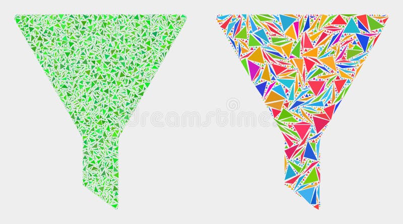 Vector Filter Mosaic Icon of Triangles Stock Vector - Illustration of ...