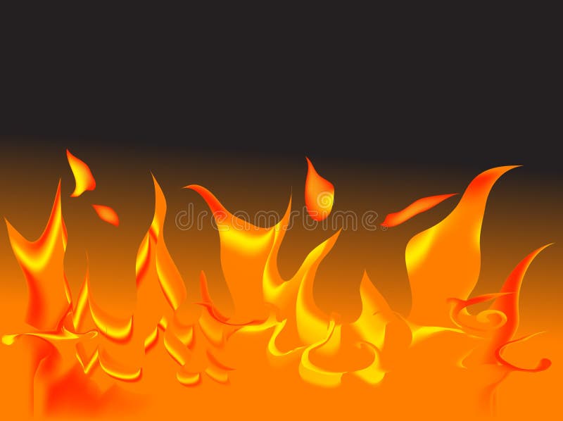 Vector fire stock vector. Illustration of yellow, fiery - 10801650