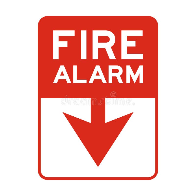 Vector Fire Alarm Symbol Sign Stock Vector - Illustration of vector ...