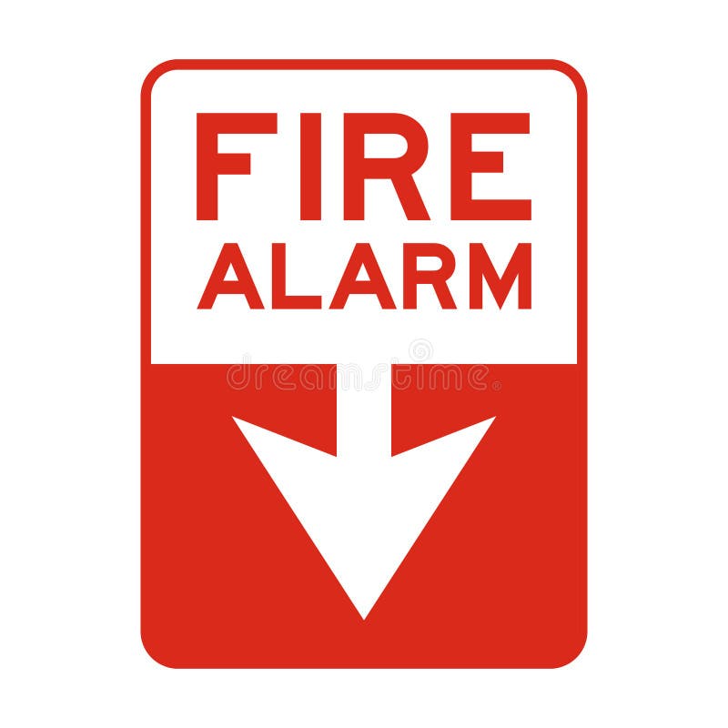 Vector Fire Alarm Symbol Sign Stock Vector - Illustration of industrial ...