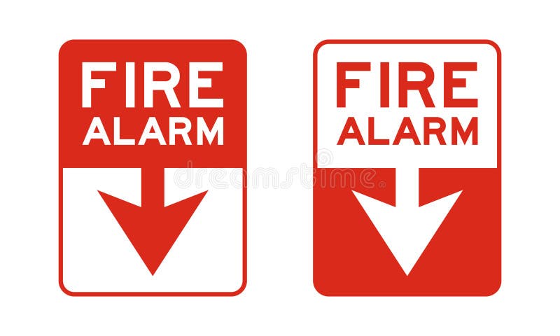 Vector Fire Alarm Symbol Sign Stock Vector - Illustration of smoke ...