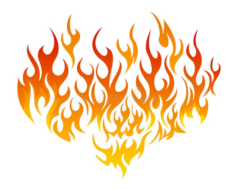 Vector Fire Design Elements Stock Vector - Illustration of abstract ...