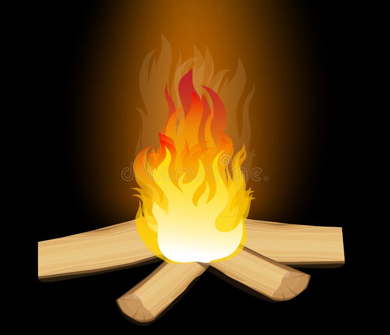 Vector of Fire Elements stock vector. Illustration of campfire - 52031966