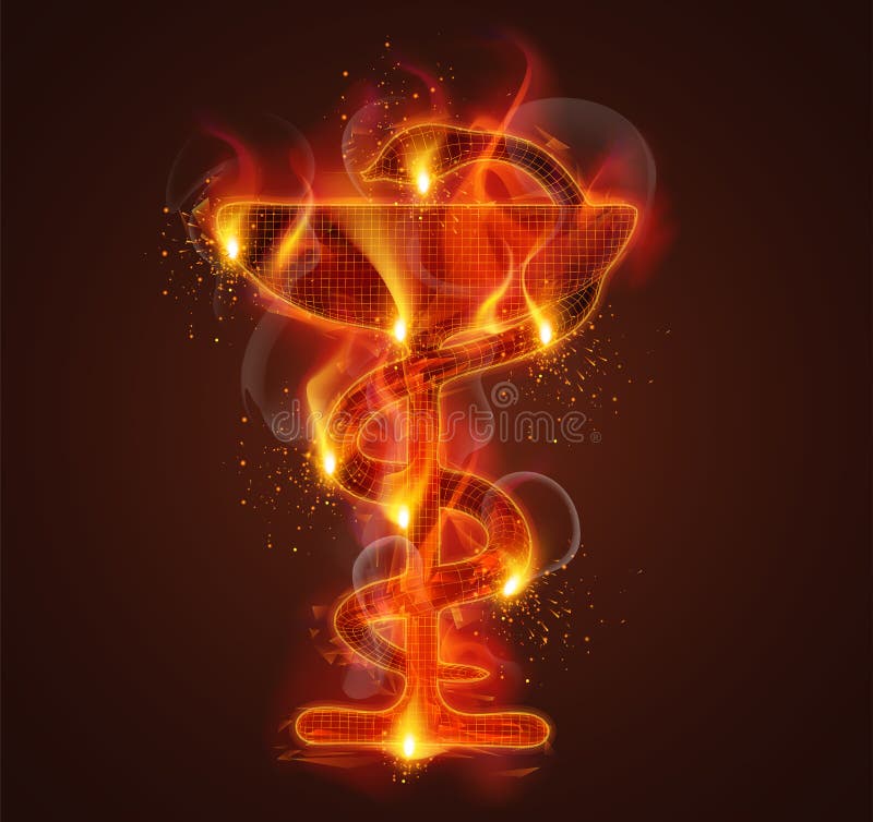 Vector Fire Symbol. Bright Burning Stock Vector - Illustration of ...