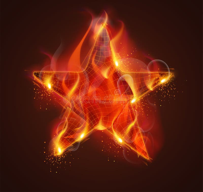 Vector Fire Symbol. Bright Burning Stock Vector - Illustration of ...