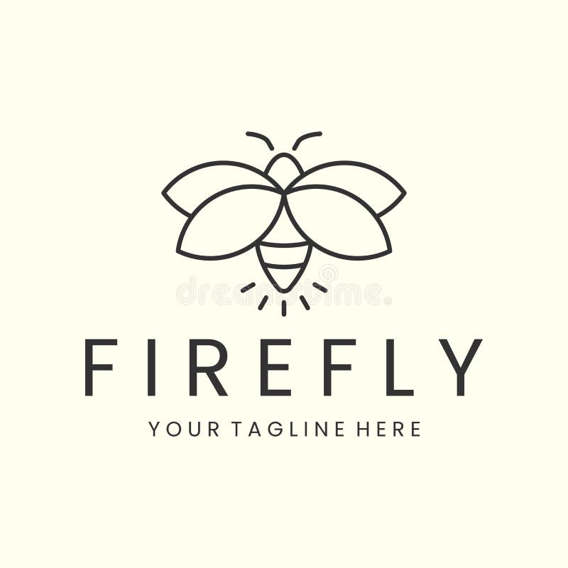 Vector Firefly Linear Style Logo Illustration Design Icon Template ...