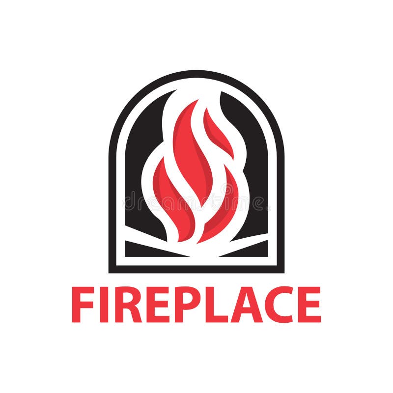 Vector Fireplace Logo for Pizzeria, Bakery, Home Stock Vector ...
