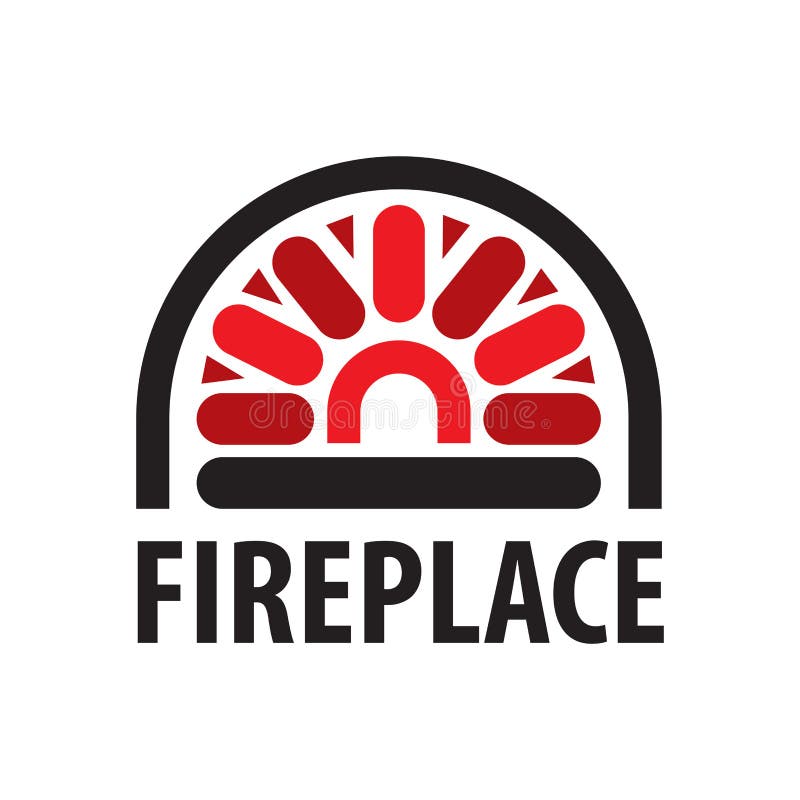 Vector Fireplace Logo for Pizzeria, Bakery, Home Stock Vector ...