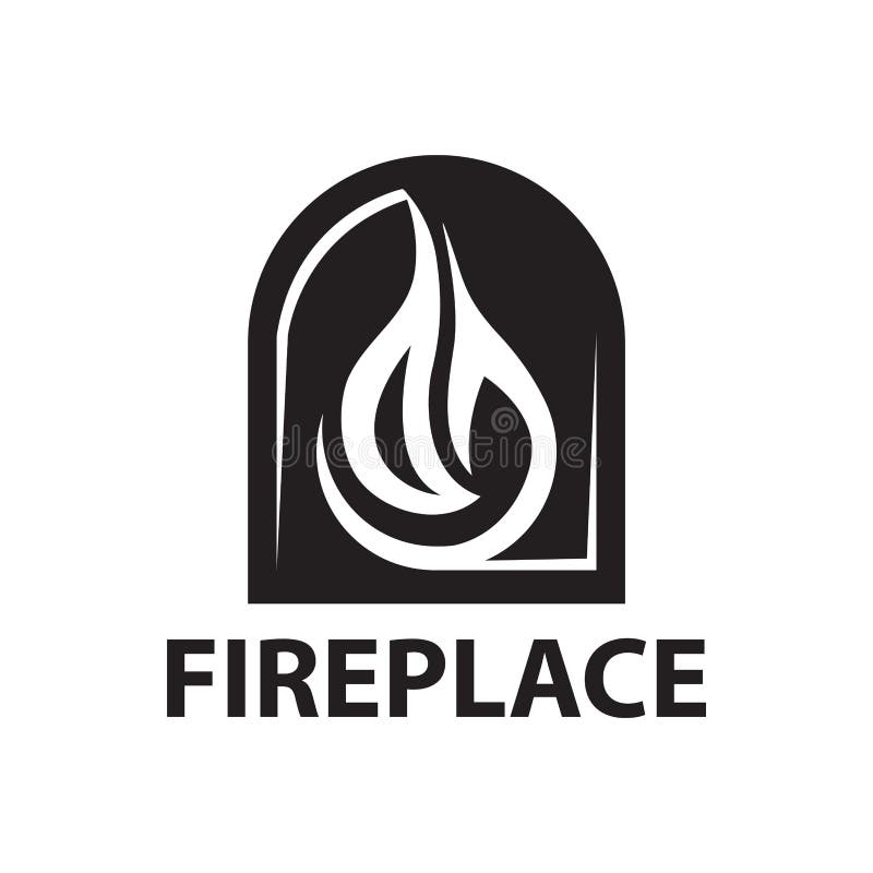 Vector Fireplace Logo for Pizzeria, Bakery, Home Stock Vector ...