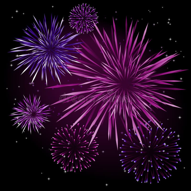 Vector fireworks stock vector. Illustration of seasonal - 6900049