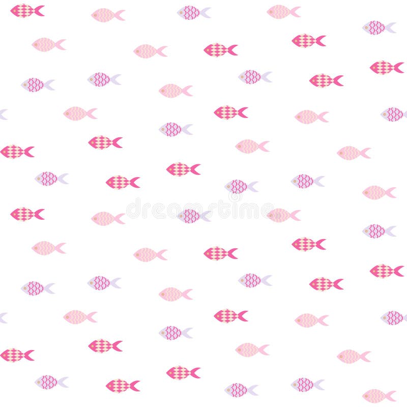 Vector Fish Seamless Pattern. Stock Vector - Illustration of aquarium ...