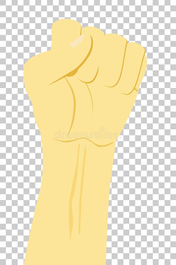 Punching Hand with Clenched Fist Vector Illustration Stock Vector ...
