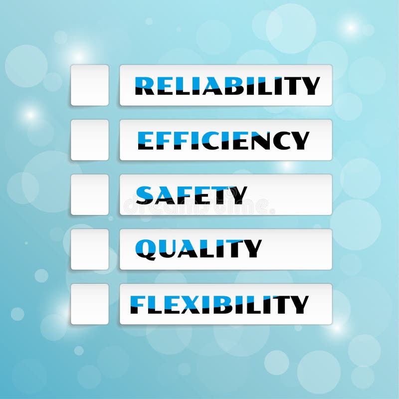 Support and Reliability Words Stock Vector - Illustration of reliable ...