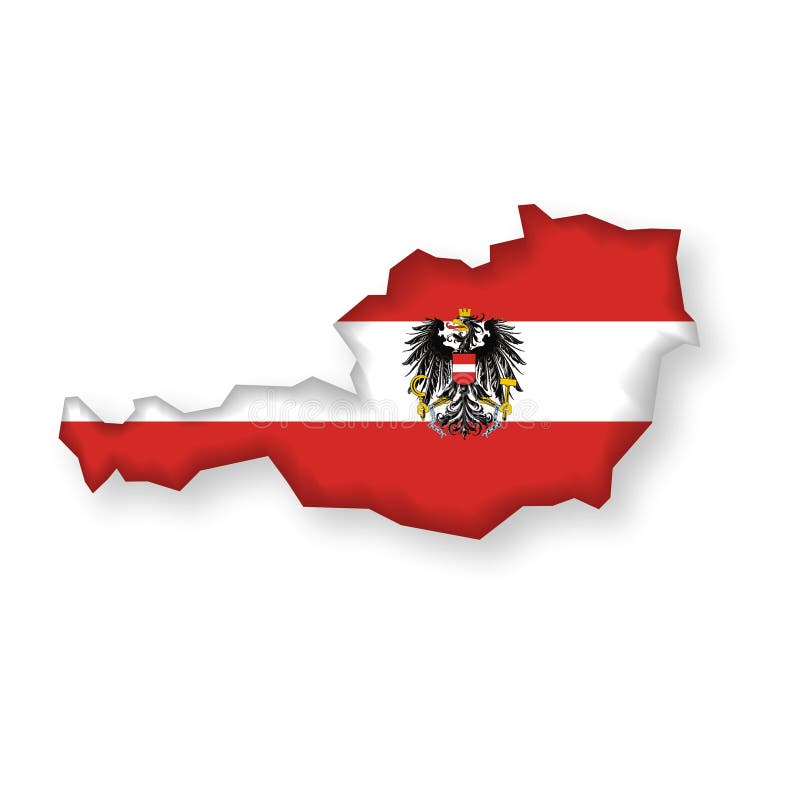 Vector Flag Austria stock vector. Illustration of banners - 5070360