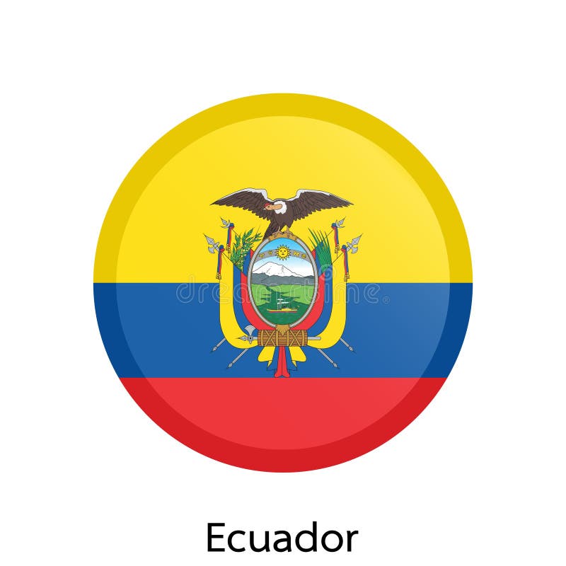 Ecuador Button Flag Round Shape Stock Illustration - Illustration of ... Ecuador Button Flag Round Shape Stock Illustration - Illustration of ...