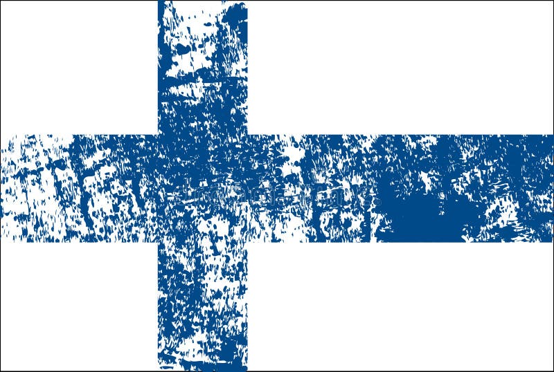 Vector Flag of Finlnland in Official Color, Proportion Correctly. Stock ...