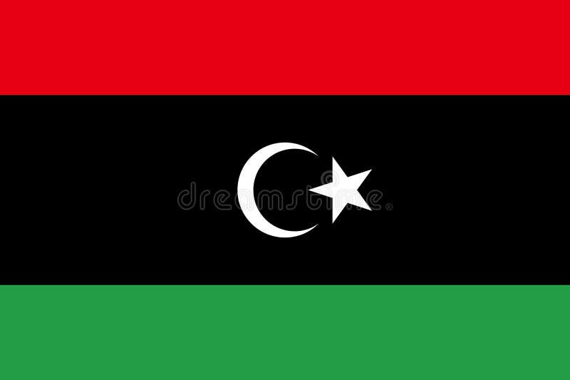 Vector flag of Libya stock vector. Illustration of design - 310467624