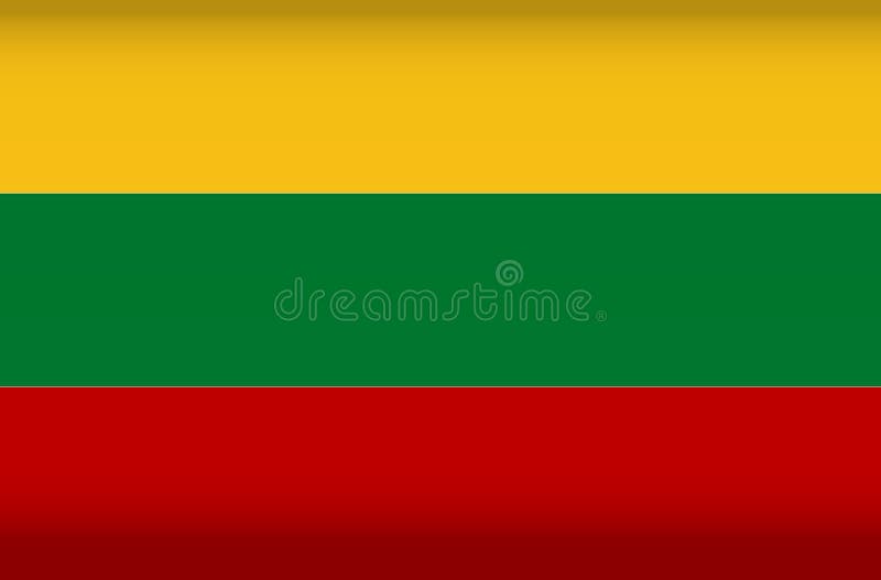 Vector Flag of Lithuania. Color Symbol Isolated Stock Vector ...