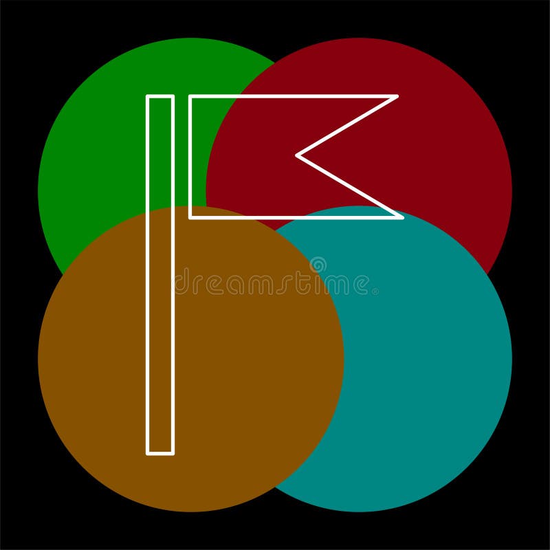 Flag Pointer Sign Icon. Location Marker Symbol Stock Vector ...