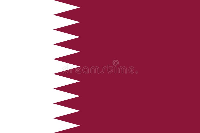 Vector flag of Qatar stock vector. Illustration of modified - 310467126