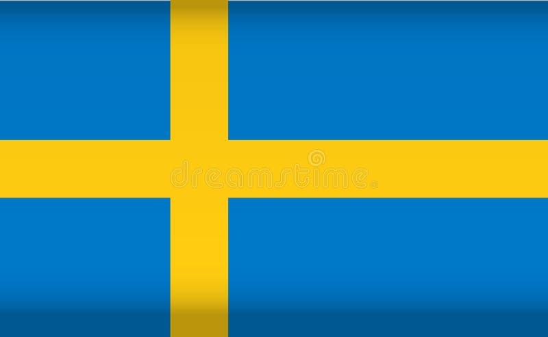 Vector Flag of Sweden. Color Symbol Isolated Stock Vector ...