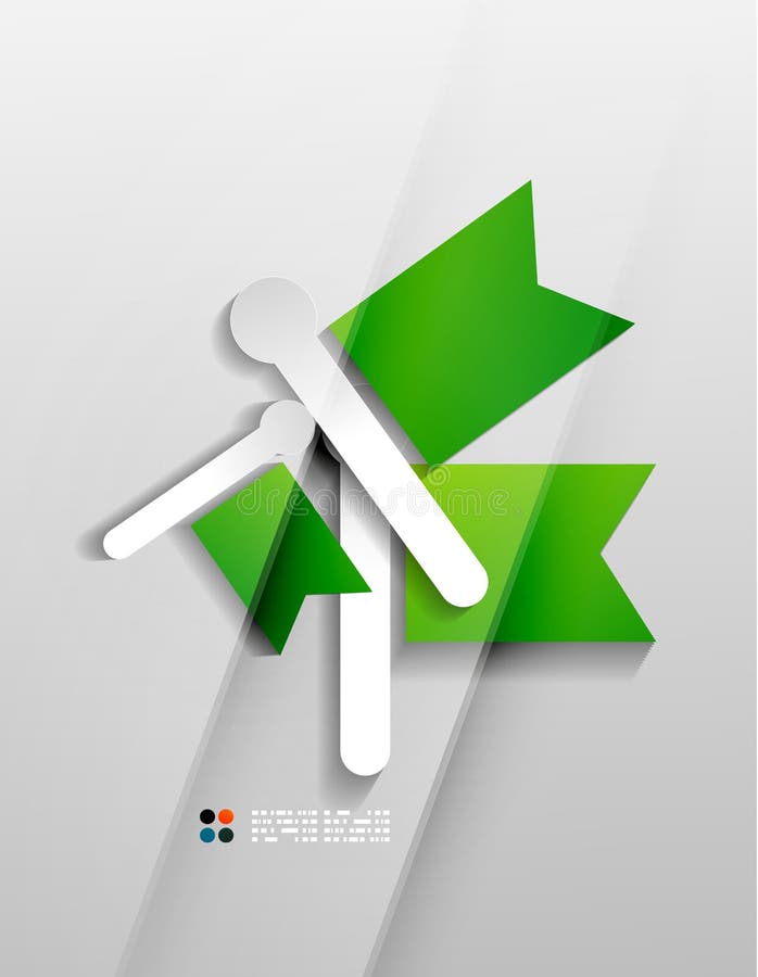 Vector Flags Paper Modern Design Stock Vector - Illustration of icon ...