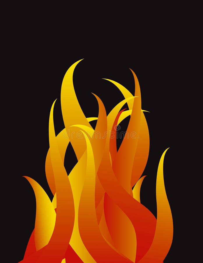Vector flames stock illustration. Illustration of design - 3586273