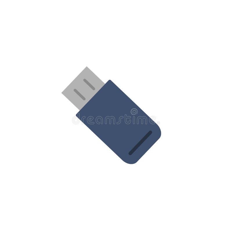 Vector Flash Drive Icon. Simple Flat Image. Stock Vector - Illustration ...