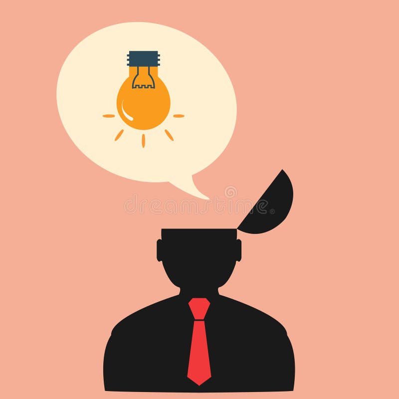 Vector Flat Abstract Icon People, Solution Ideas Stock Vector ...