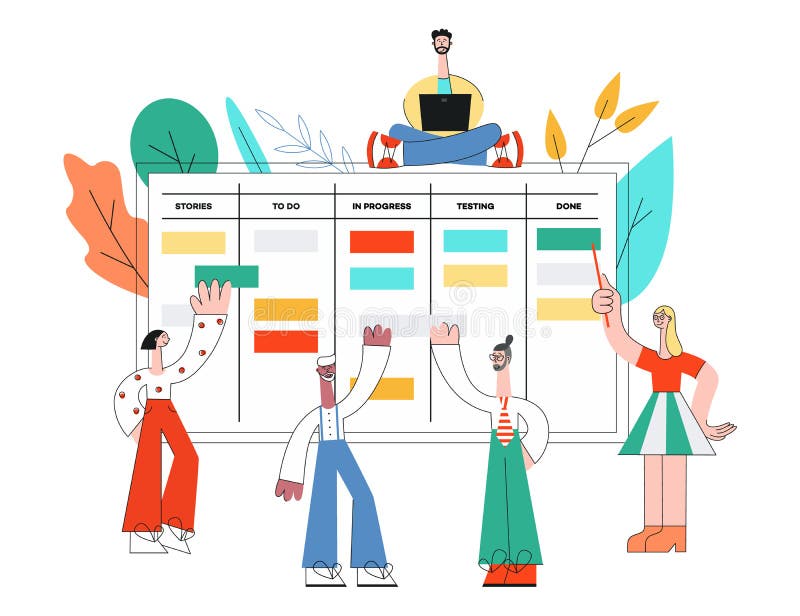 Kanban Taskboard Stock Illustrations – 27 Kanban Taskboard Stock ...