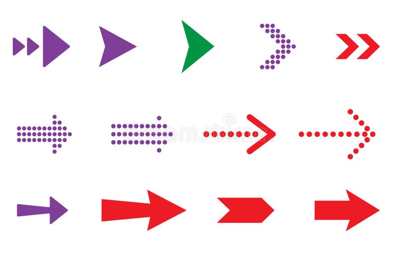 Vector Flat Arrows Set. Clipart for Web Design, Mobile Apps, Interface ...