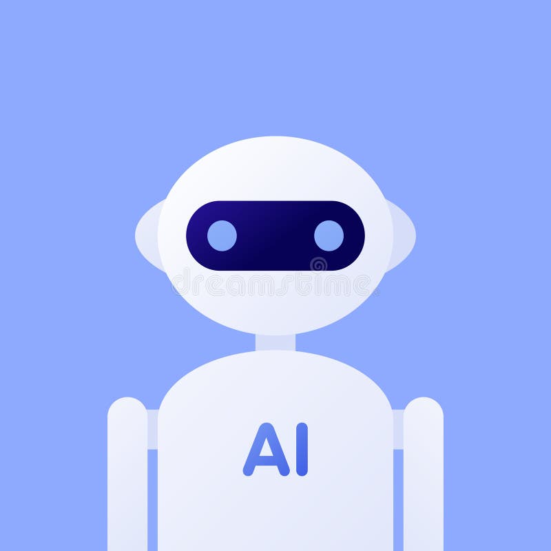 Vector Flat Artificial Intelligence Technology Character Illustration ...