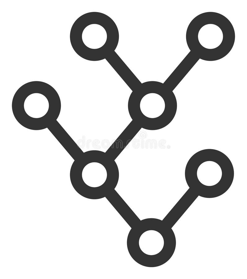 Vector Flat Binary Tree Icon Stock Vector - Illustration of program ...