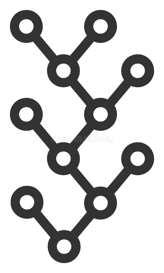 Vector Flat Binary Tree Icon Stock Vector - Illustration of growth ...