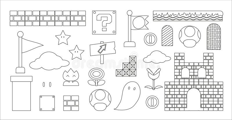 Gaming Background Mario Stock Illustrations – 432 Gaming Background ...