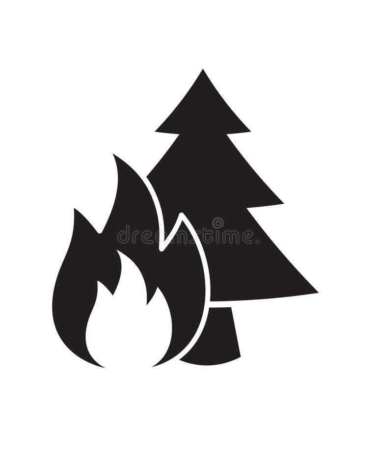 Forest Wildfire Disaster Sign Stock Illustrations – 1,373 Forest ...