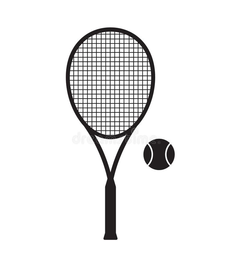 Vector Tennis Racket and Ball Stock Vector - Illustration of game ...